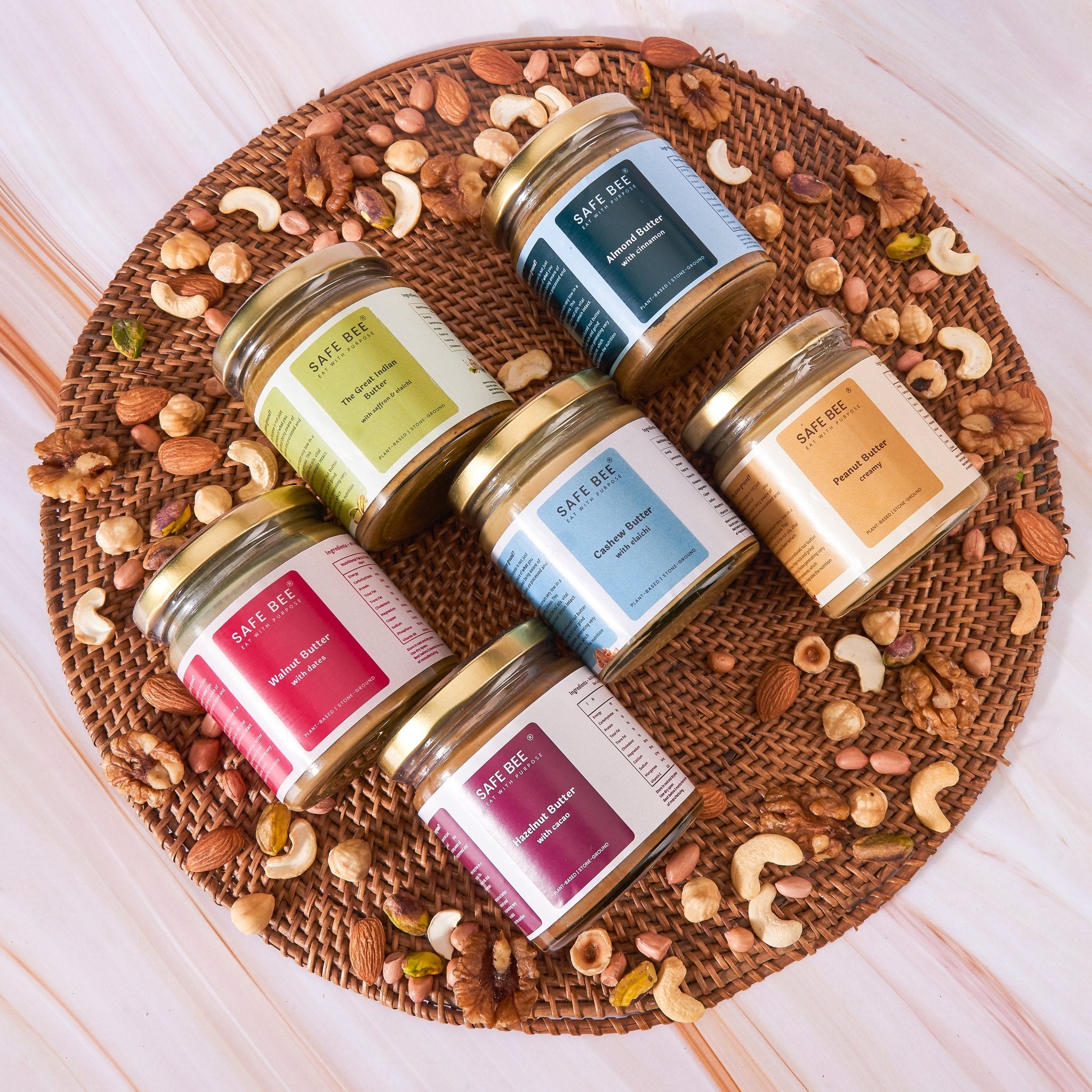 Stone-ground Nut Butters – SAFE BEE