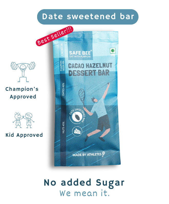Cacao Hazelnut Bar | Dessert Bar | Date Sweetened Bar – SAFE BEE